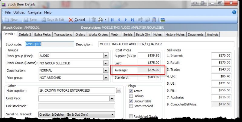 MYOB EXO – Average Cost Adjustment for Stock – Focus Technology